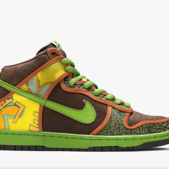 Nike | Shoes | Nike Multicolor Hightop Sneakers | Poshmark
